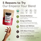 Adaptogenic mushroom powder for stress relief
