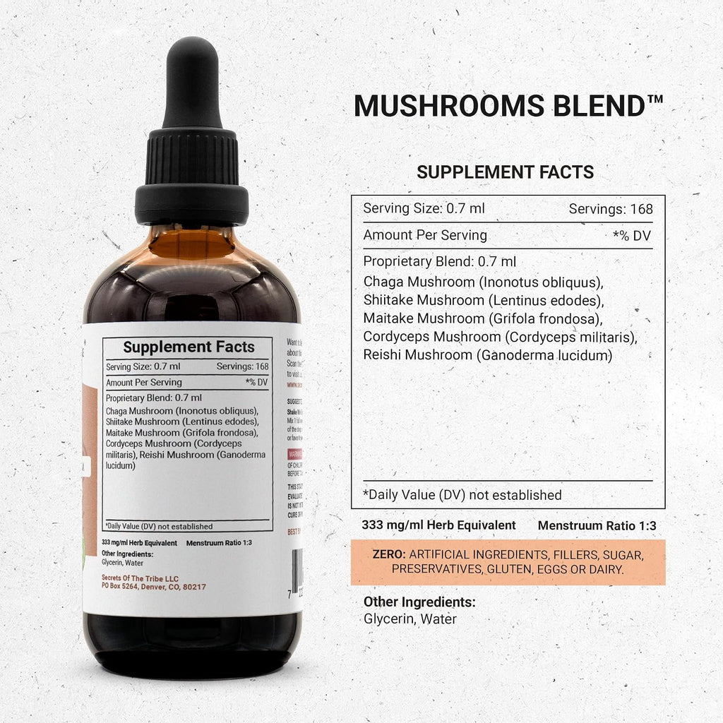 adaptogenic mushroom tincture for stress relief