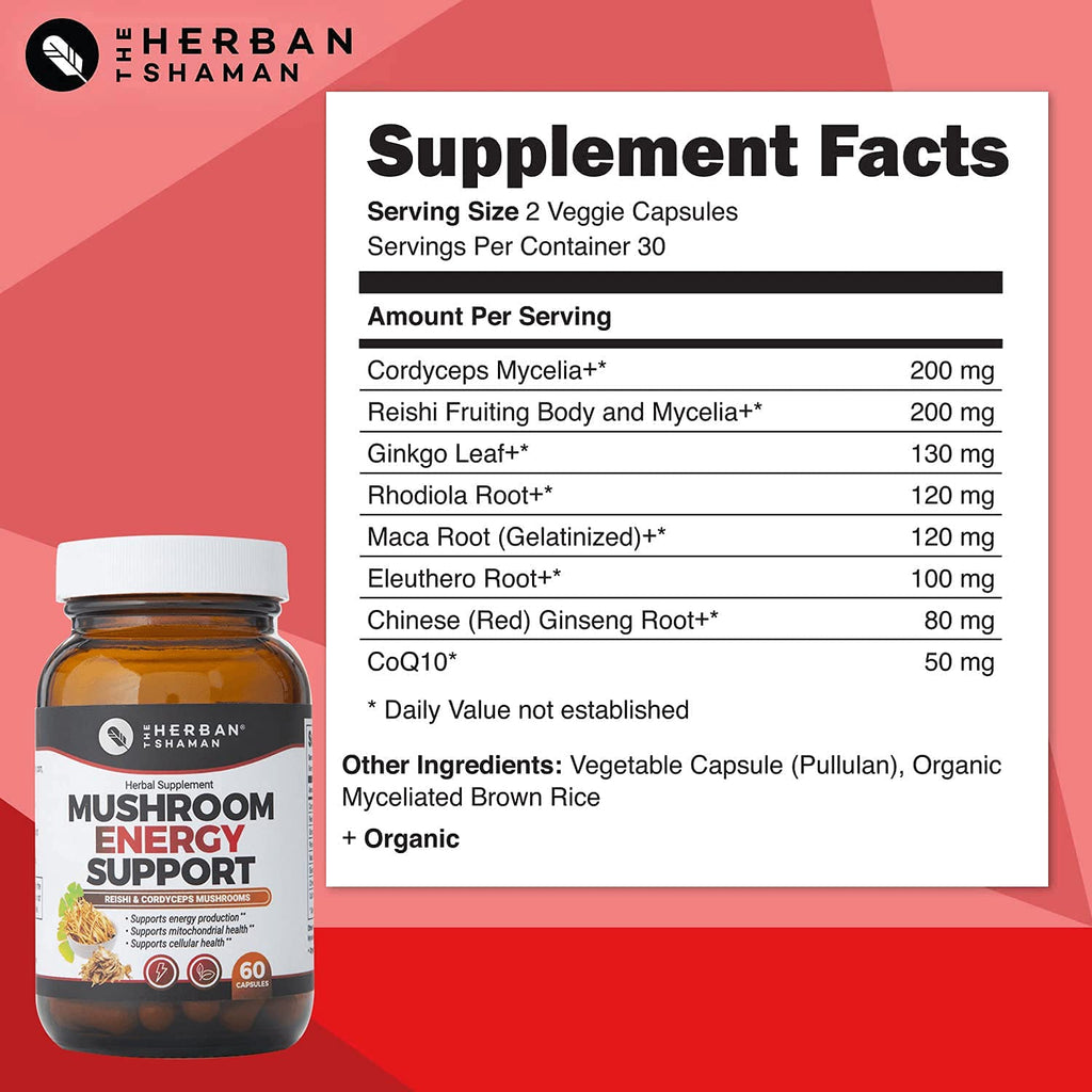 adaptogenic mushrooms for energy and stamina
