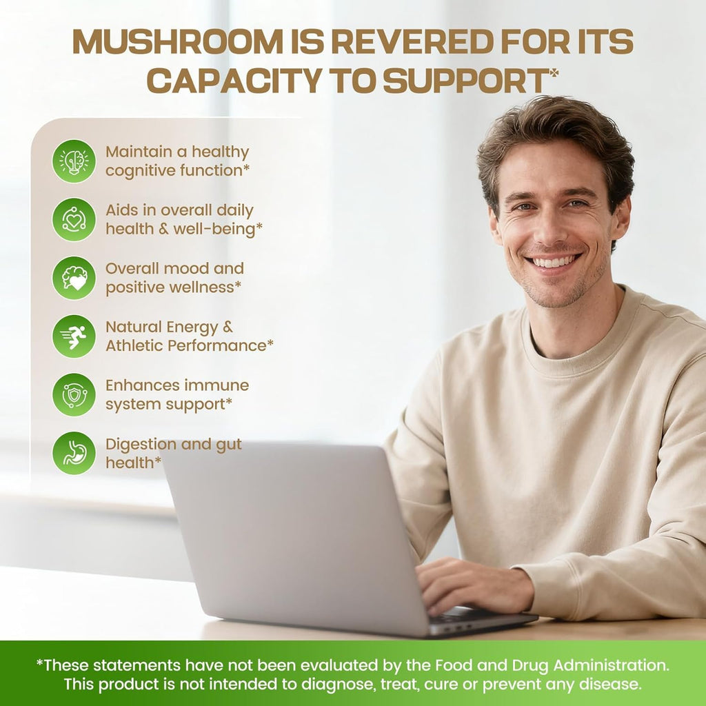 Adaptogenic mushrooms for stress relief