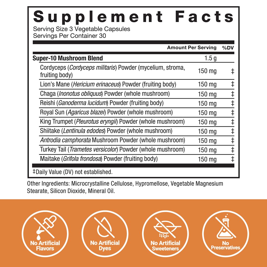 Adaptogenic mushrooms for stress relief