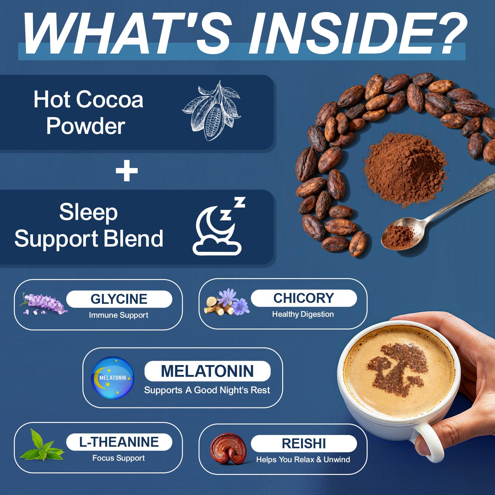 adaptogenic reishi cocoa drink