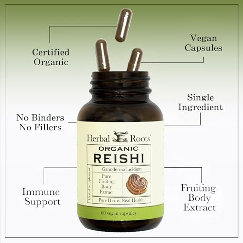 adaptogenic reishi mushroom capsules
