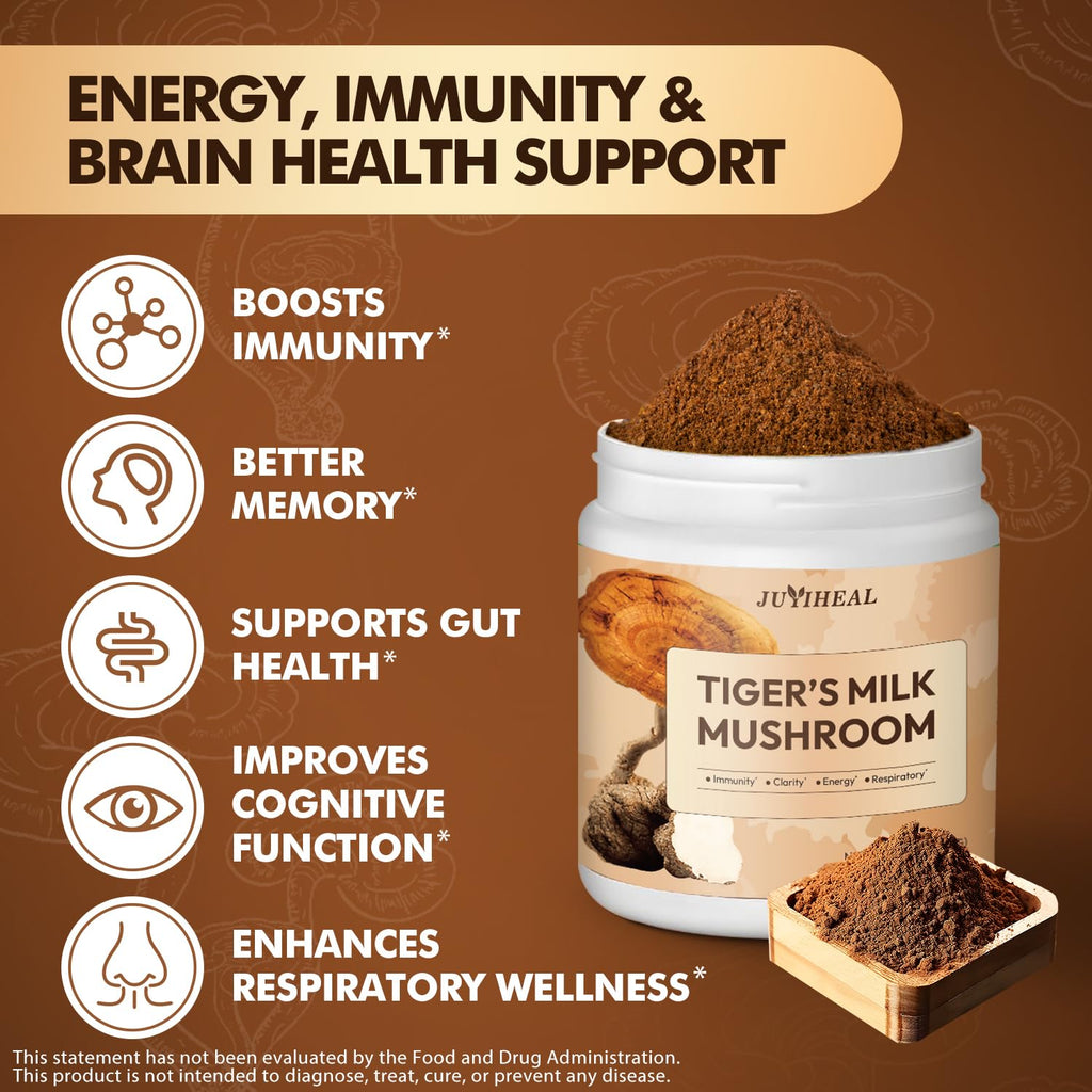 Adaptogenic Tiger Milk Mushroom benefits