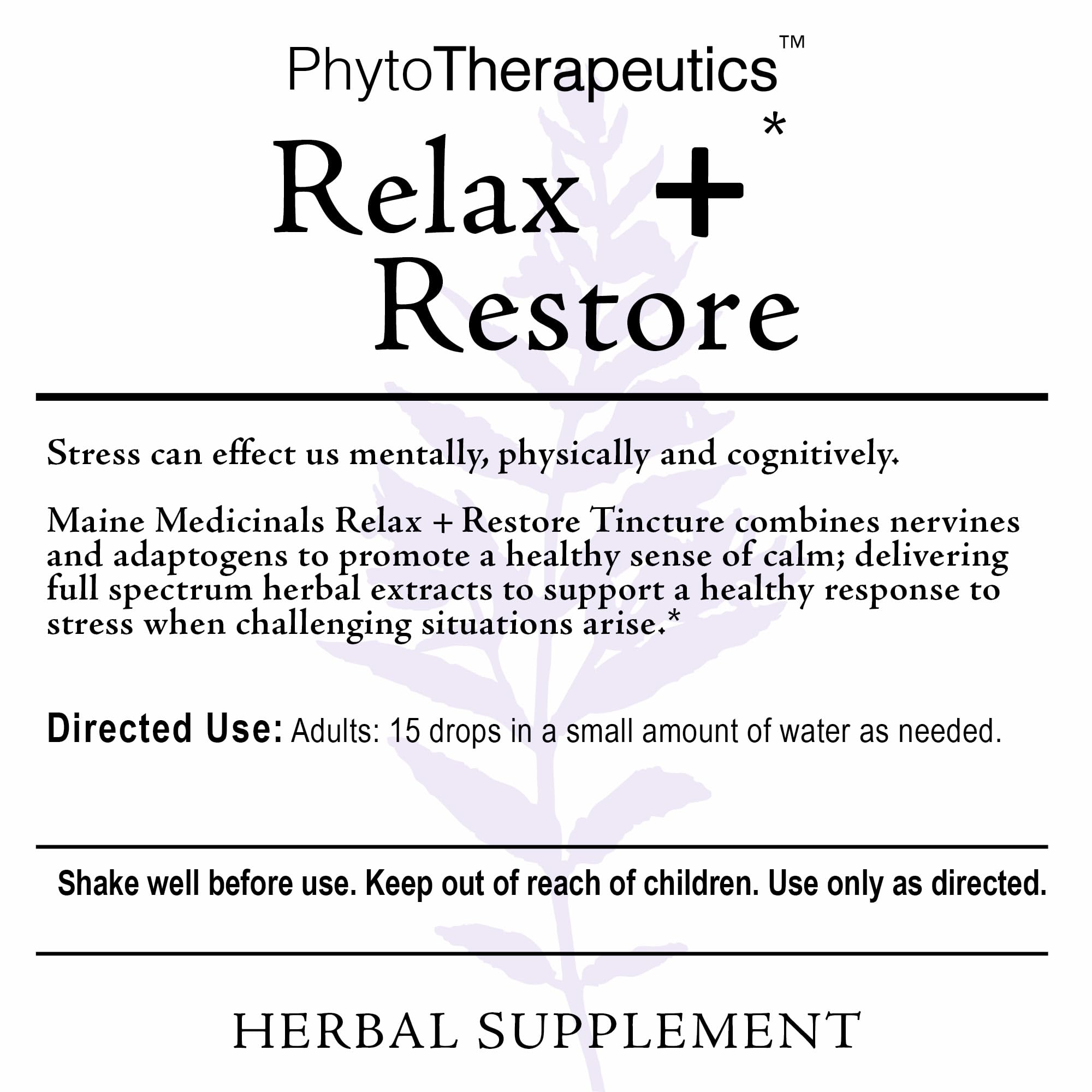 adaptogens for healthy relaxation tincture