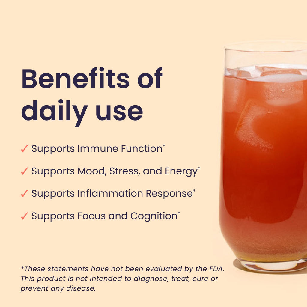 adaptogens in blended vitamin drink
