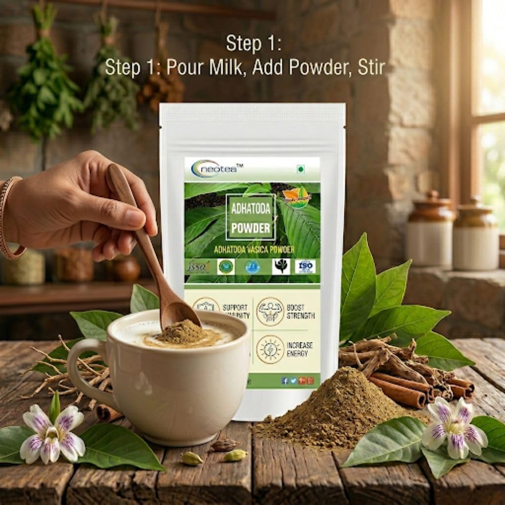 Adathoda leaf powder for energy boost