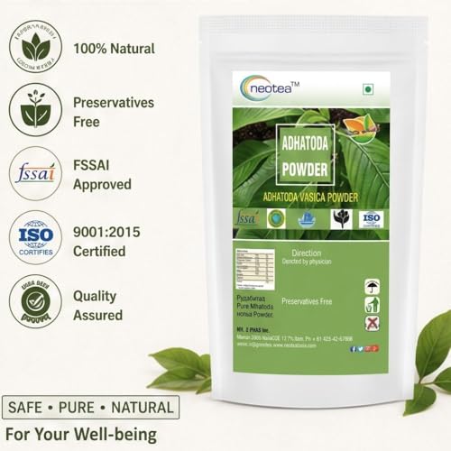 Adathoda leaf powder for overall wellness