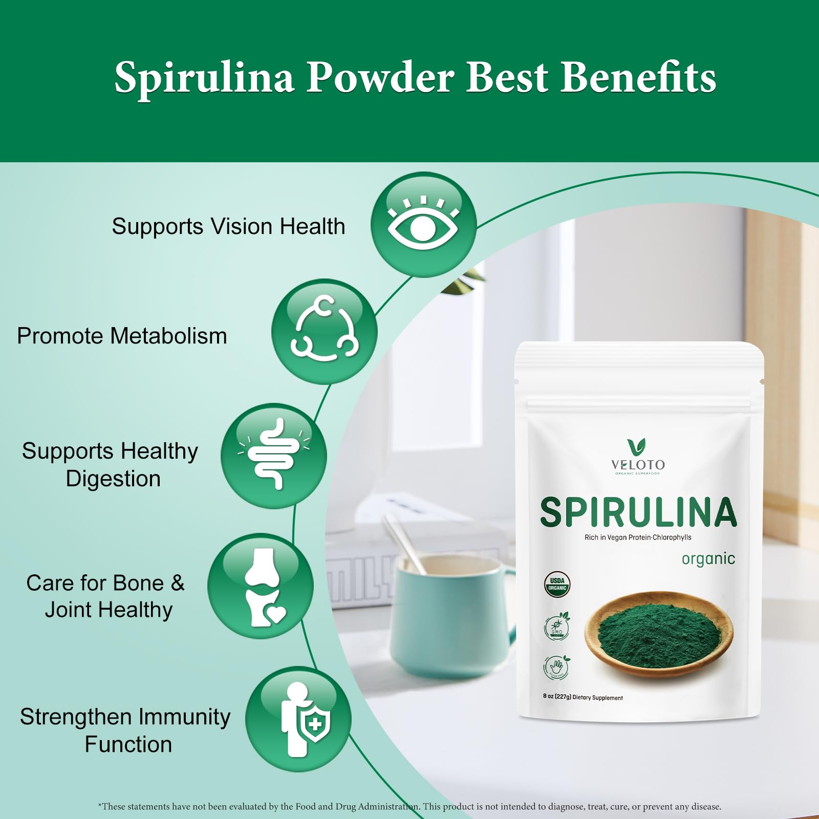 add VELOTO spirulina to your diet