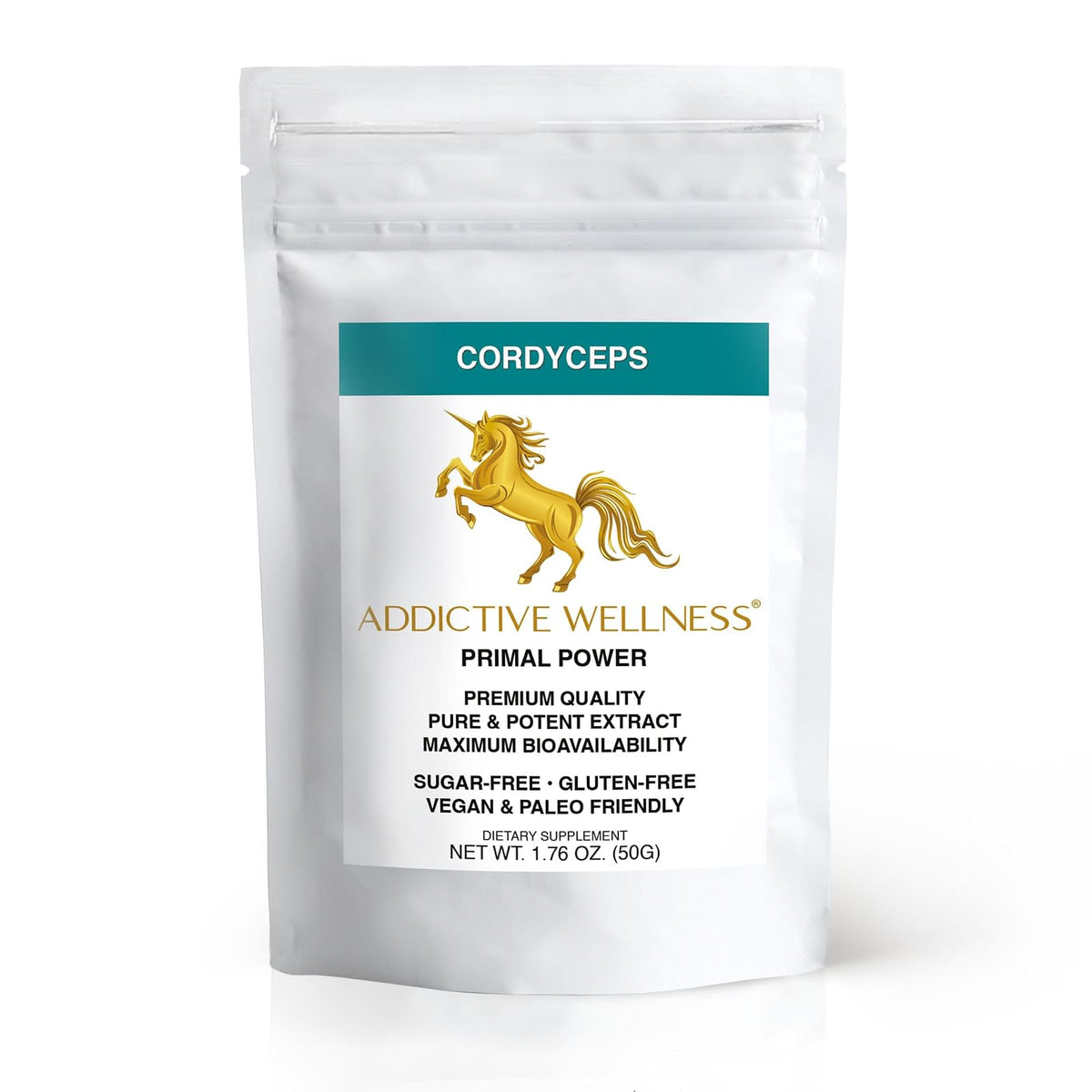 Addictive Wellness cordyceps mushroom powder
