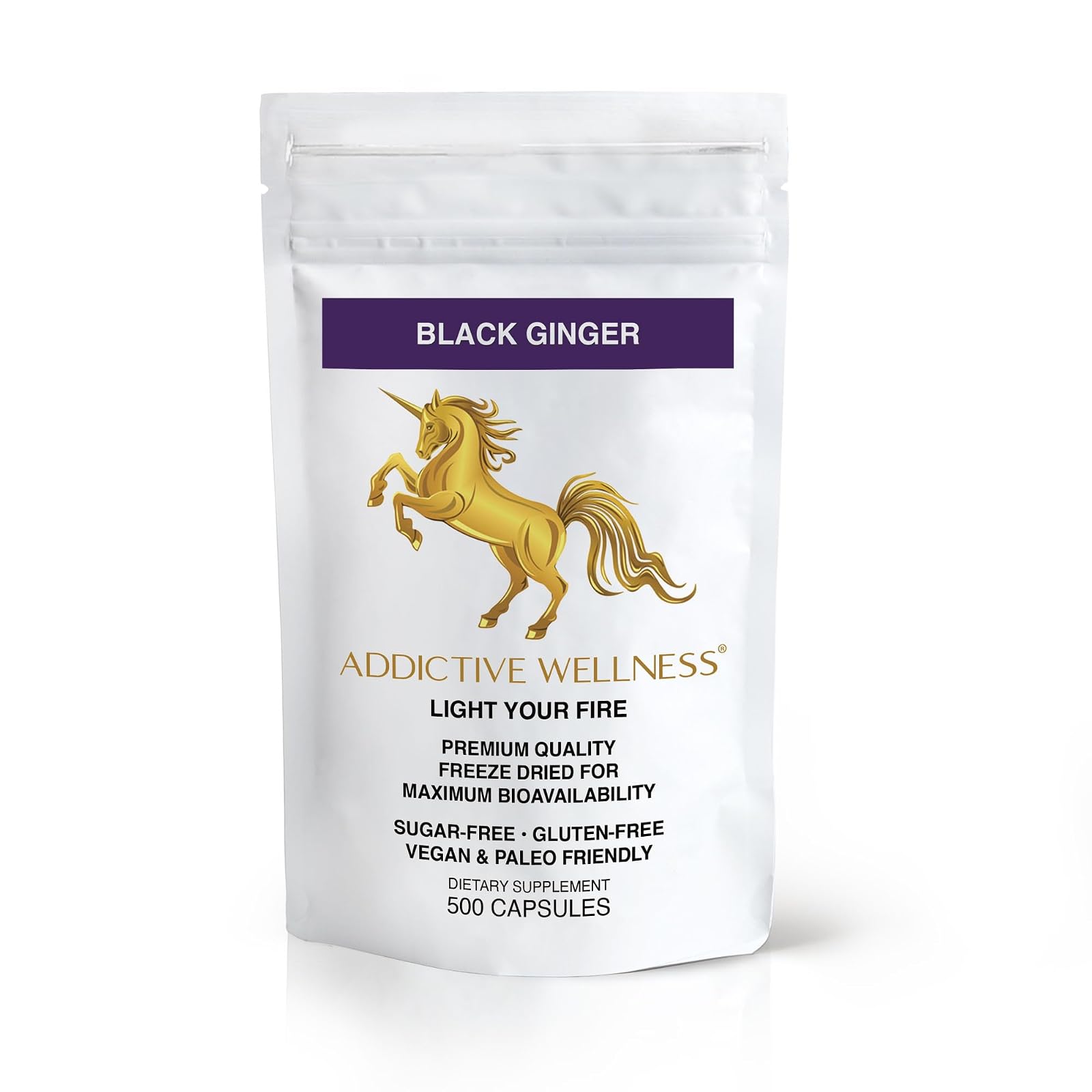Addictive Wellness ginger tea capsules