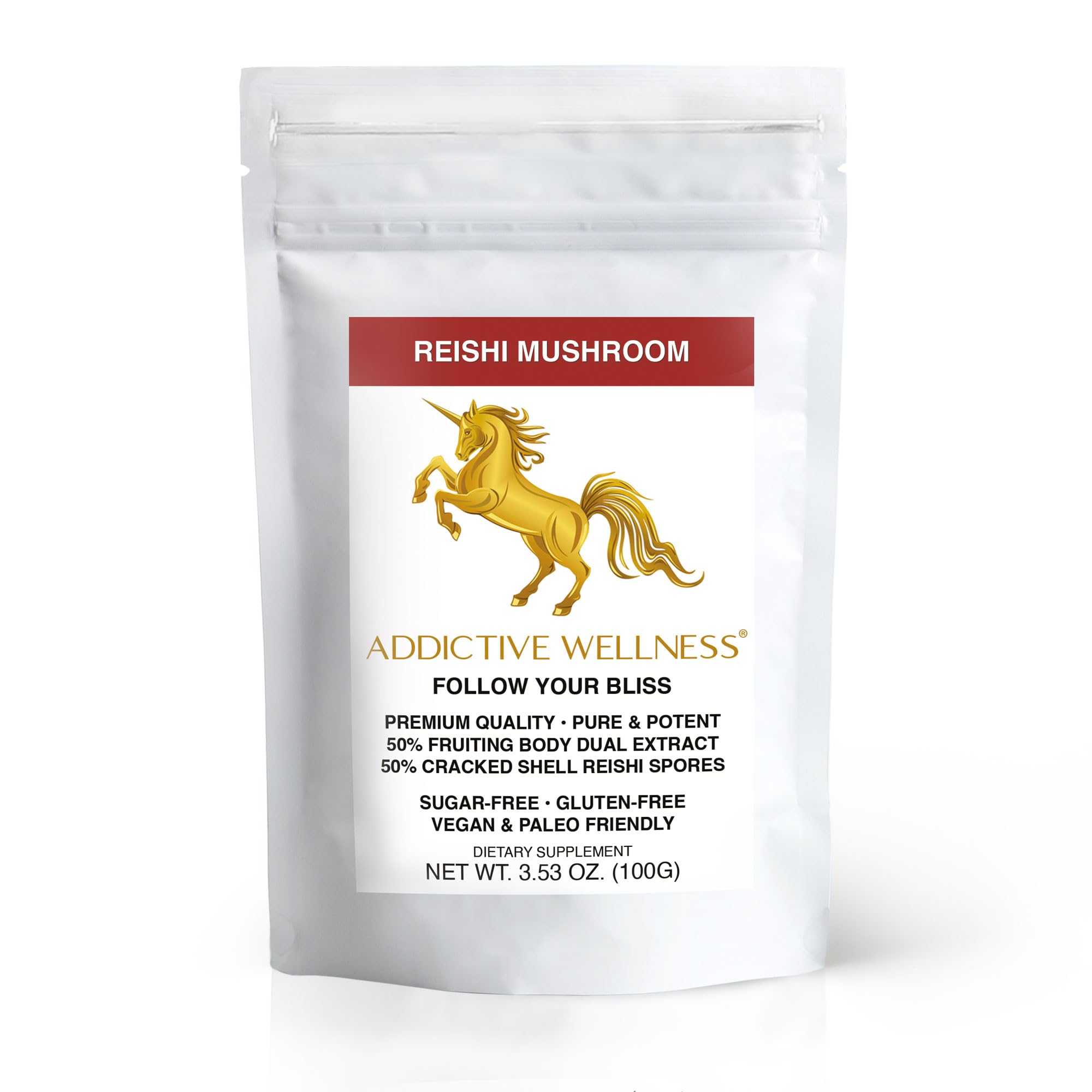 Addictive Wellness reishi mushroom powder
