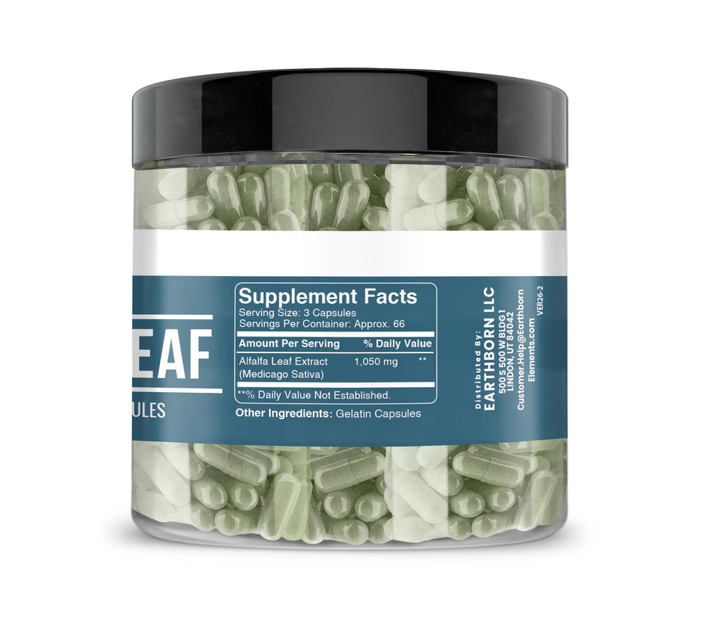 additive-free alfalfa capsules