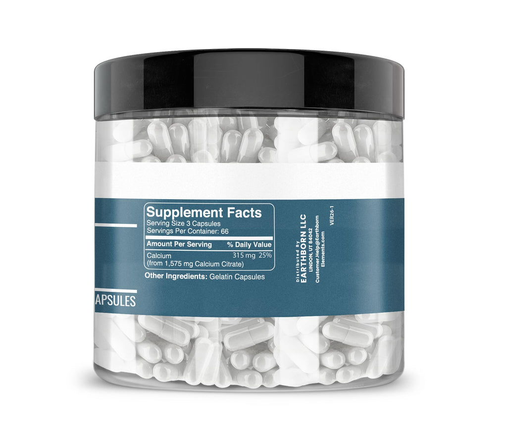 additive-free calcium for teeth support