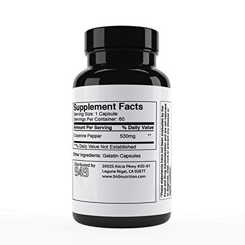 additive-free cayenne pepper capsules