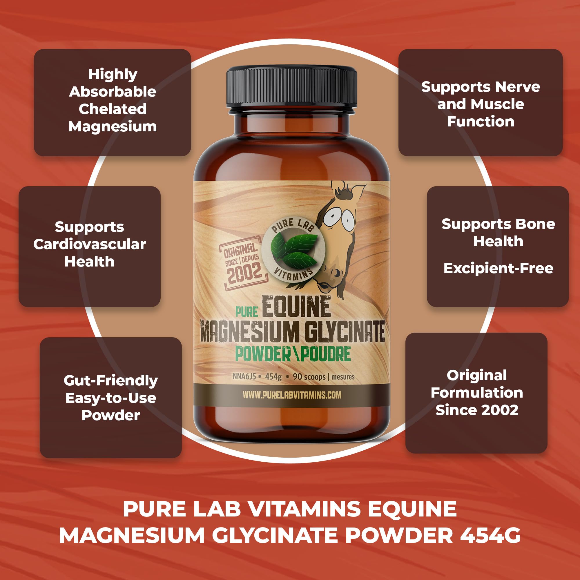 additive-free equine magnesium powder