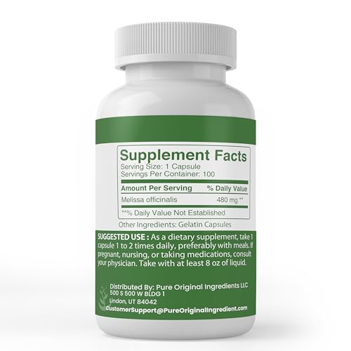 additive-free lemon balm extract