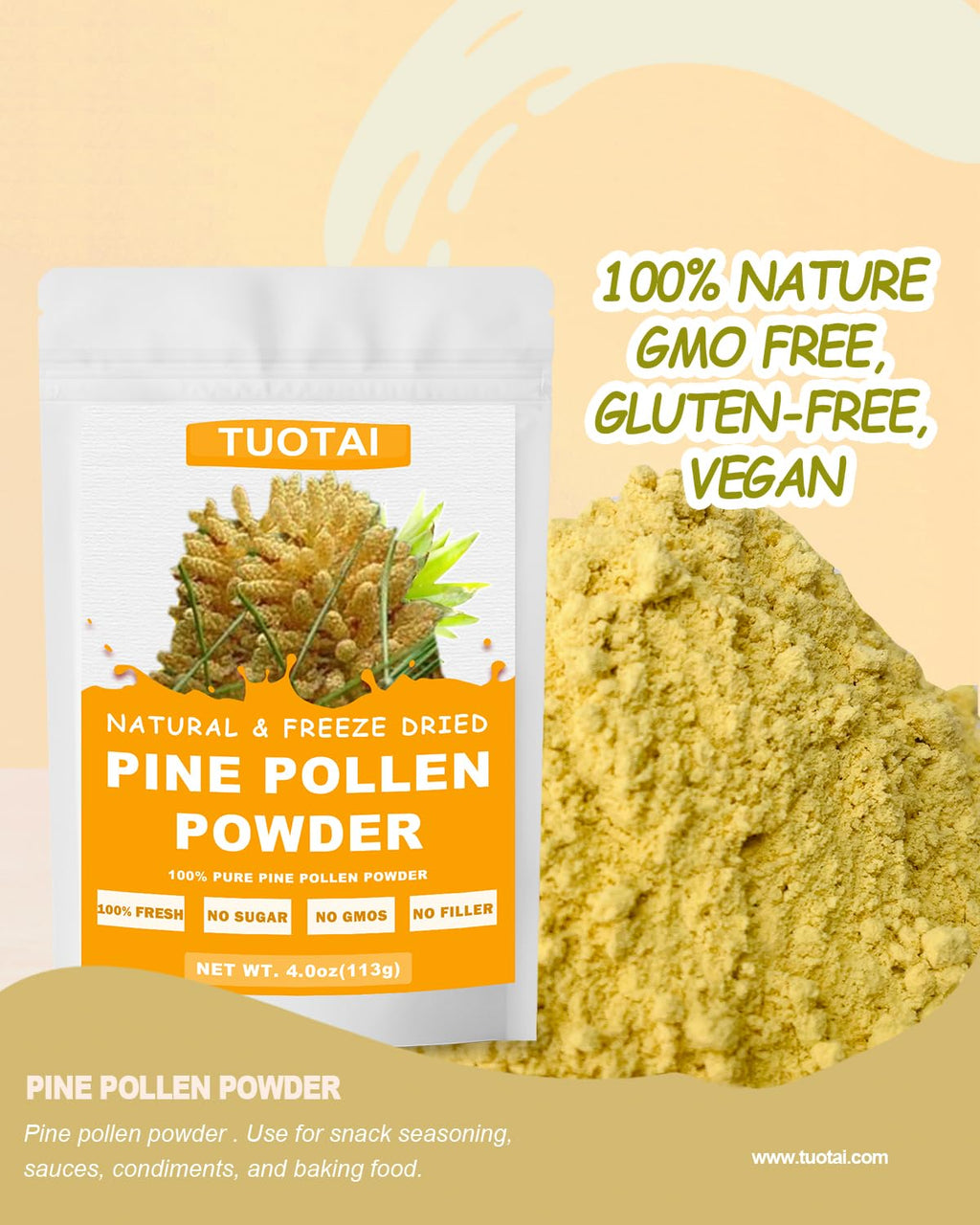 additive-free pine pollen supplement