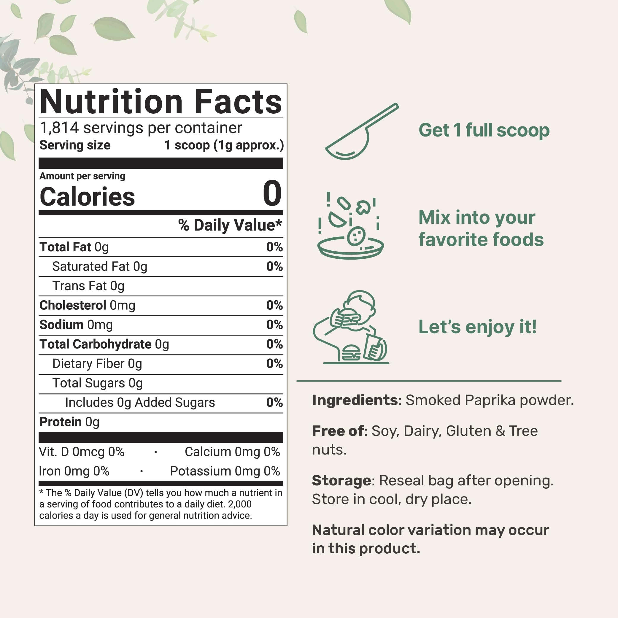 additive free smoked paprika spice