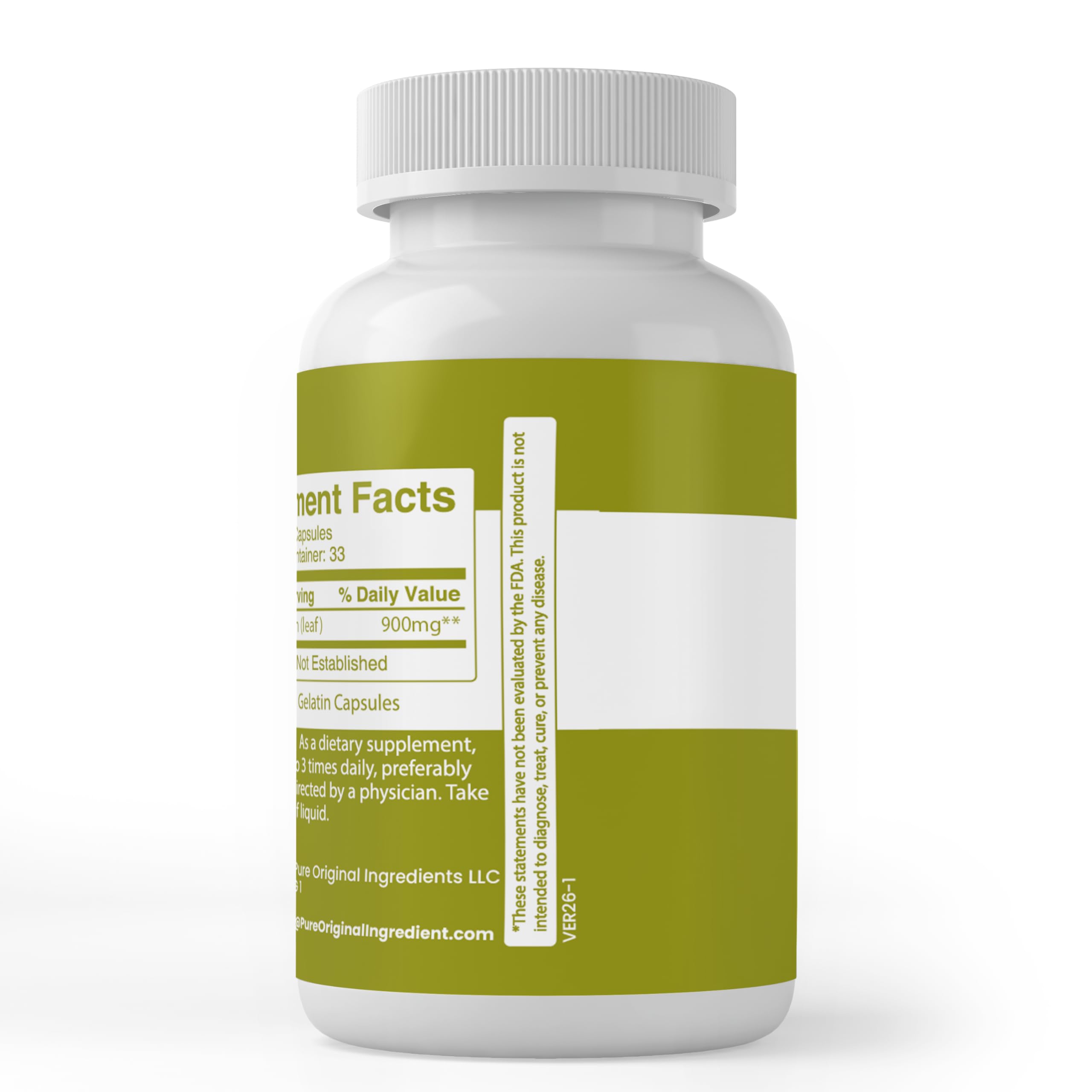 additive-free wheat grass capsules