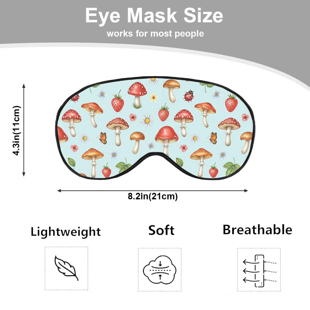 Adjustable strap sleep mask comfort