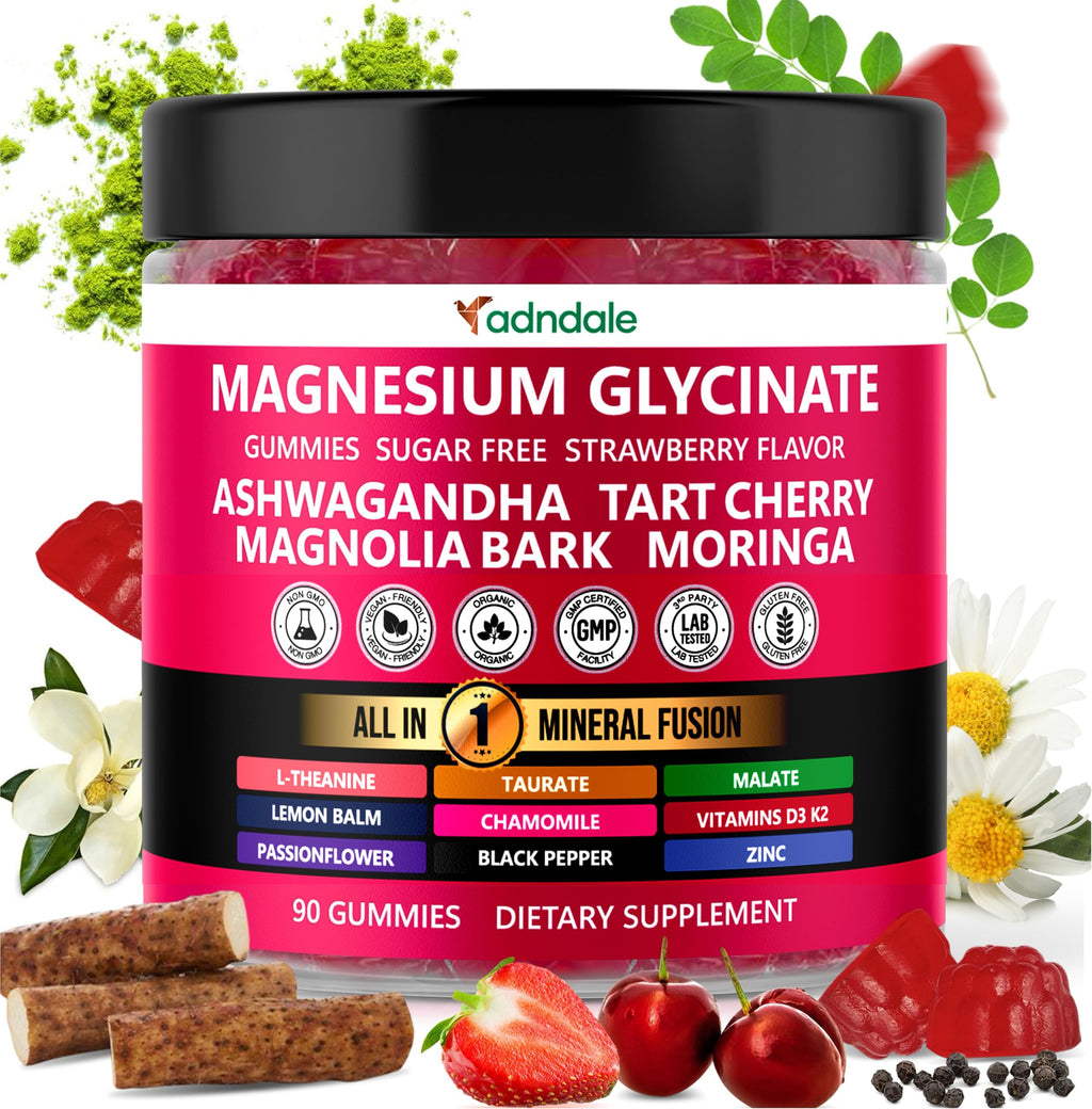 Adndale magnesium glycinate gummies for relaxation