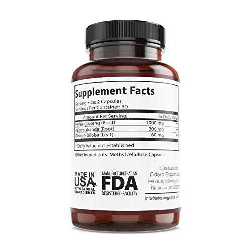 Adora Organics ginseng for energy