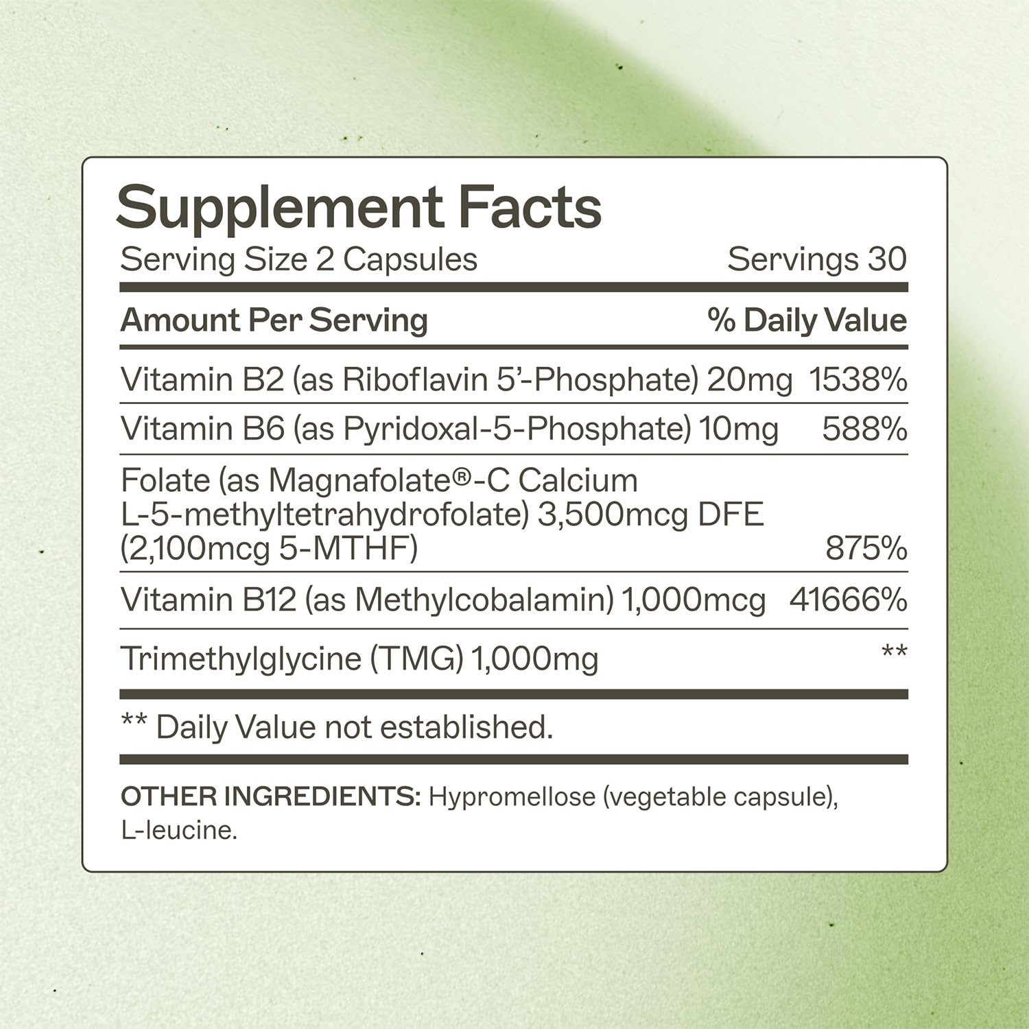 Adrenal health support with MTHFR supplement