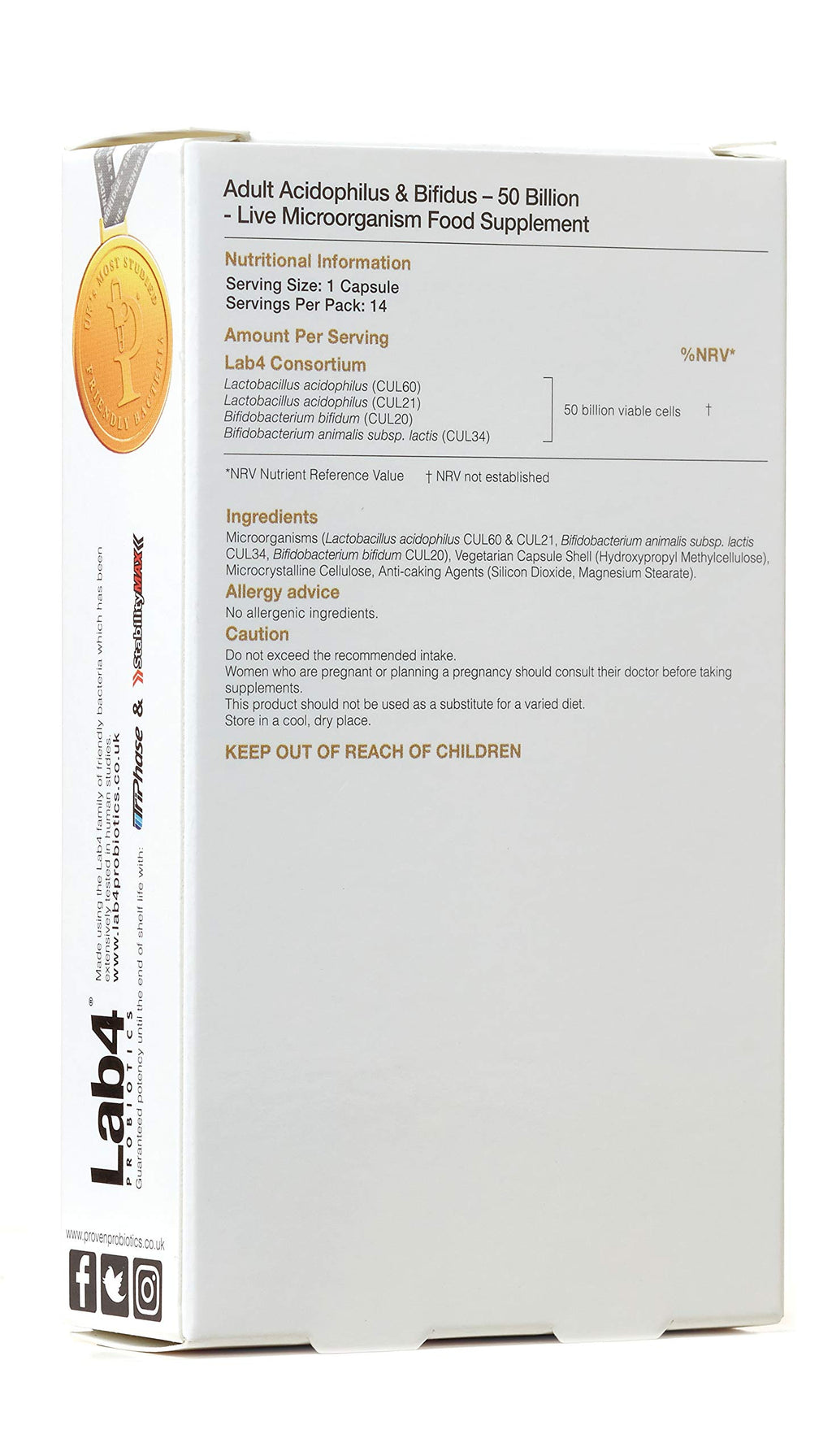 Adult acidophilus for gut balance