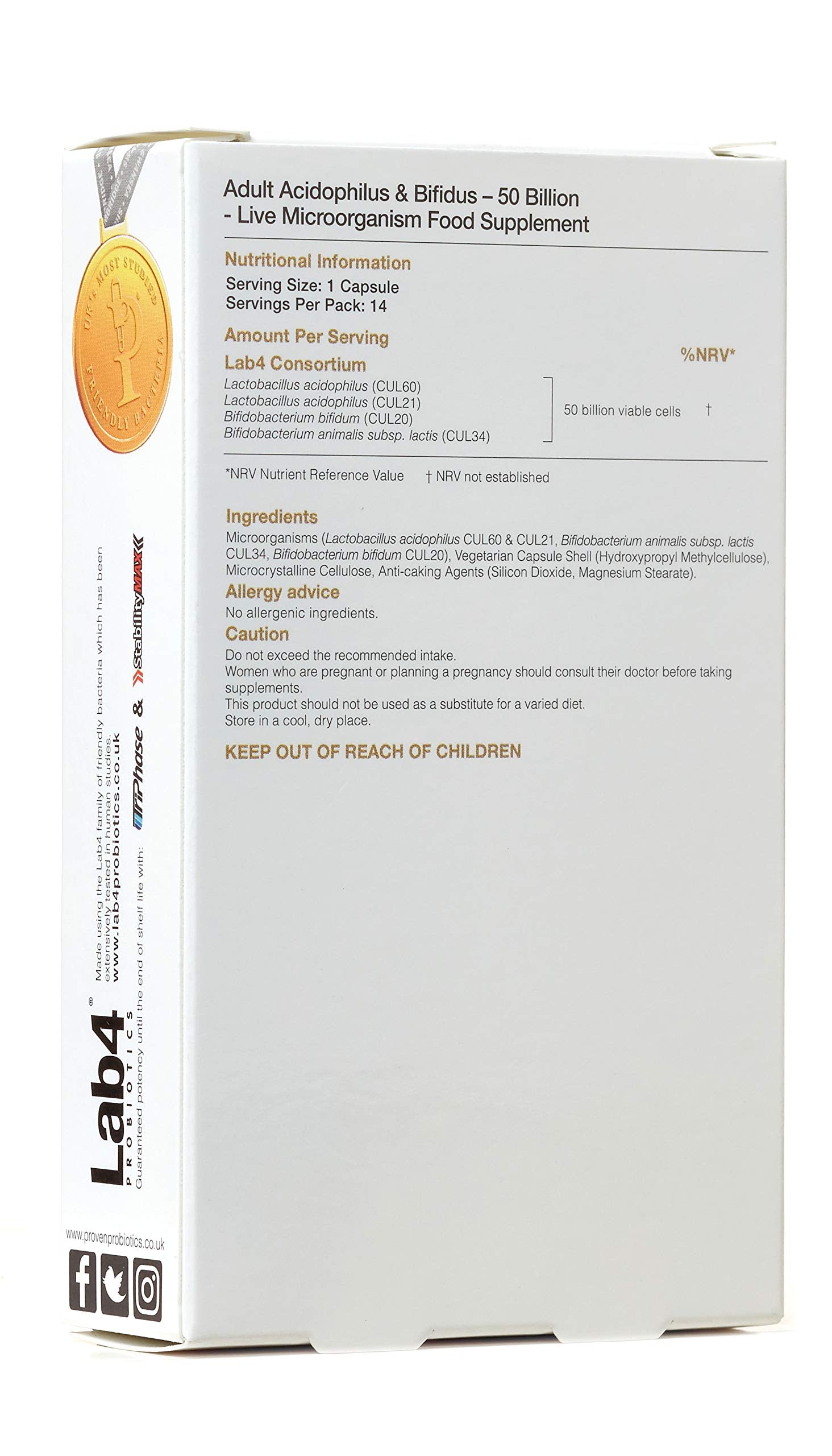 Adult acidophilus for gut balance