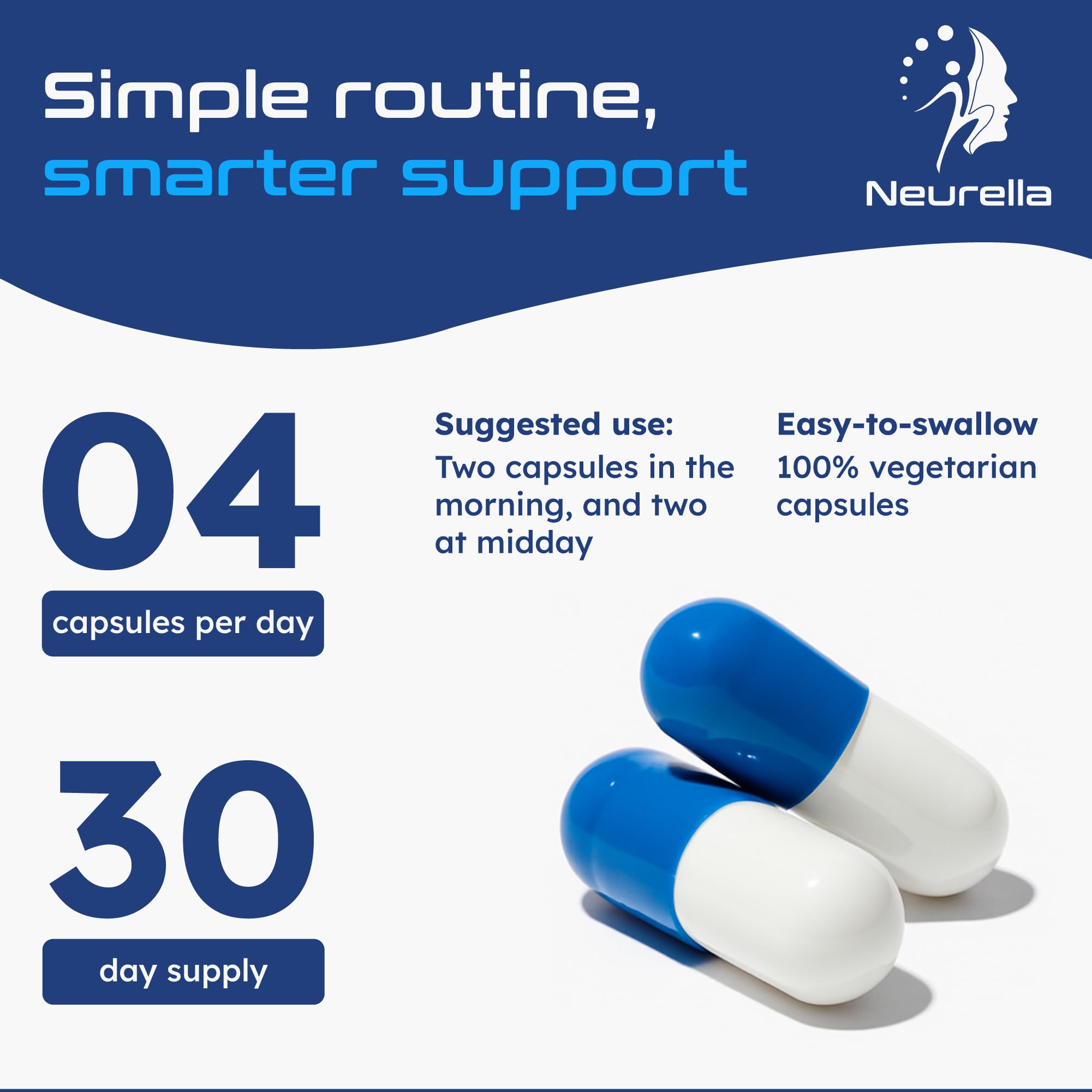 adult cognitive support supplement capsules