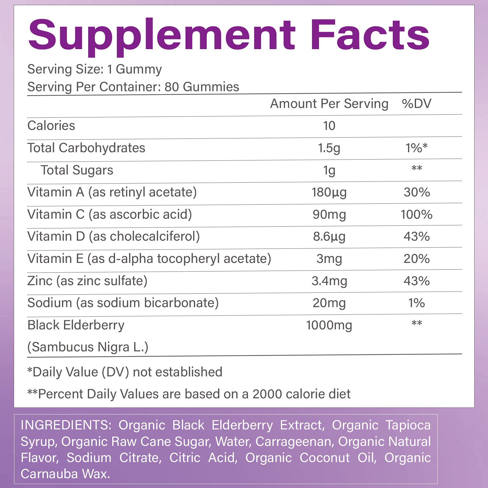 adult immune booster elderberry