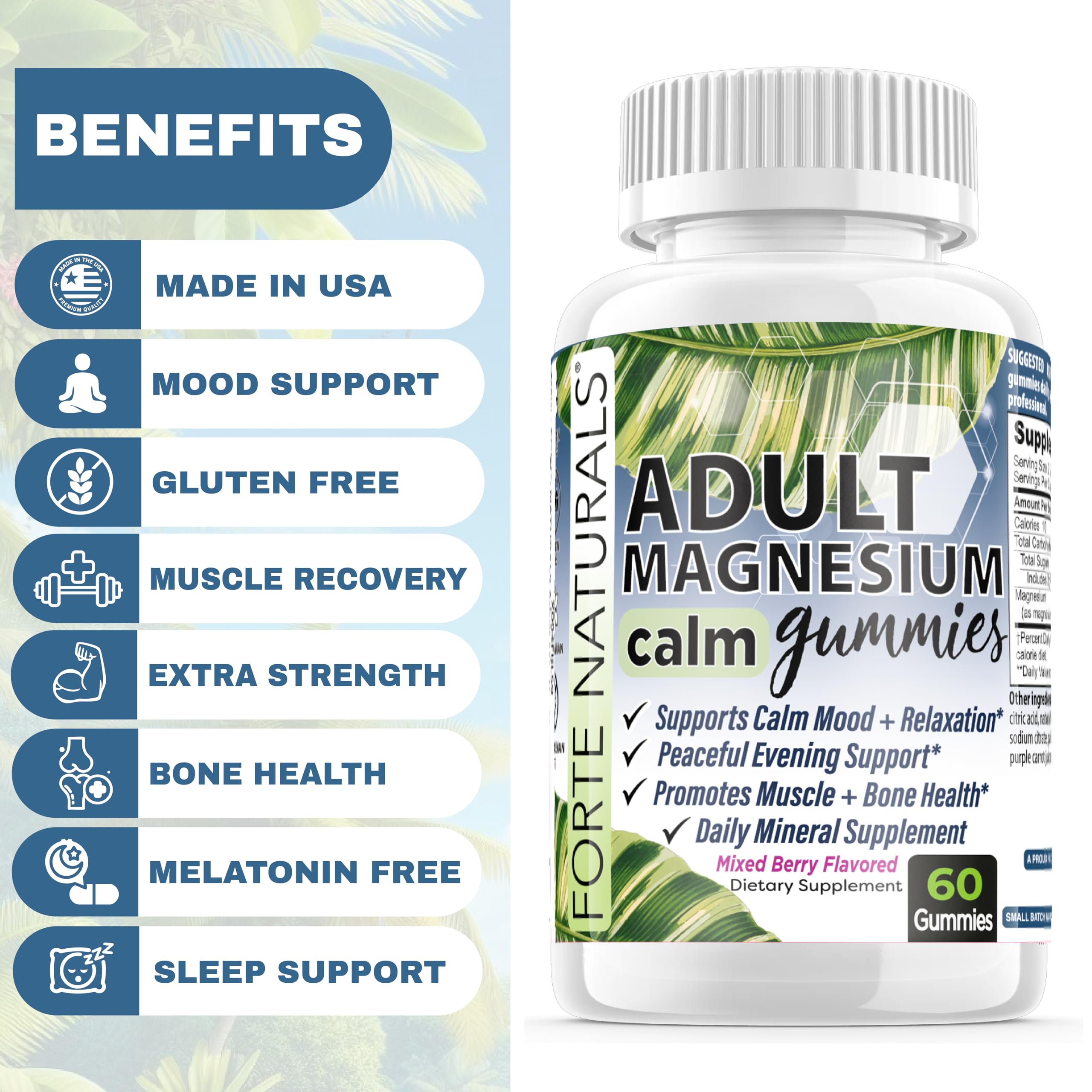 adult magnesium gummies for muscle support