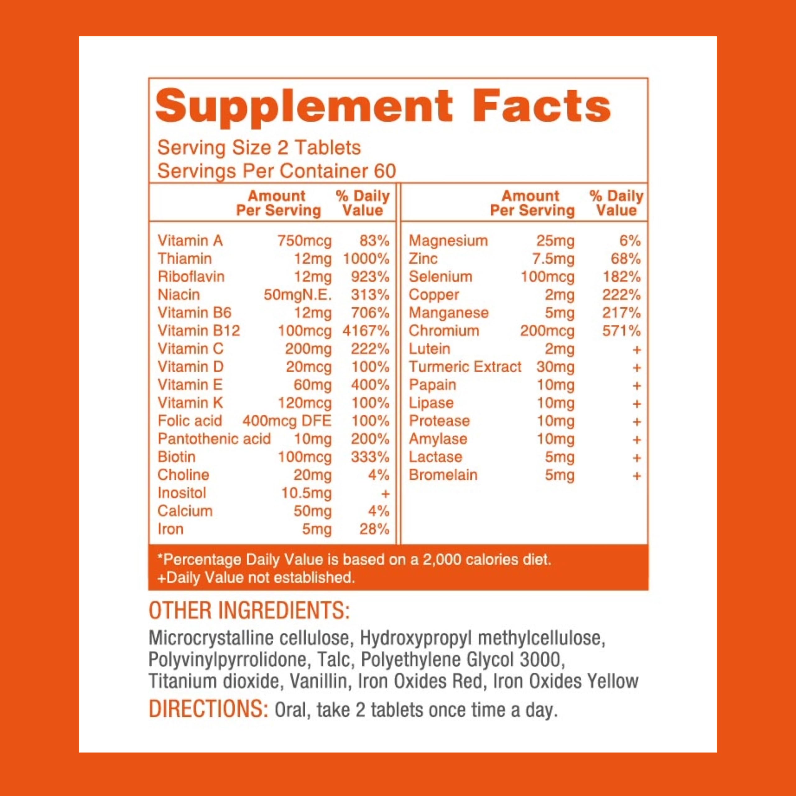 adult multivitamin for daily health