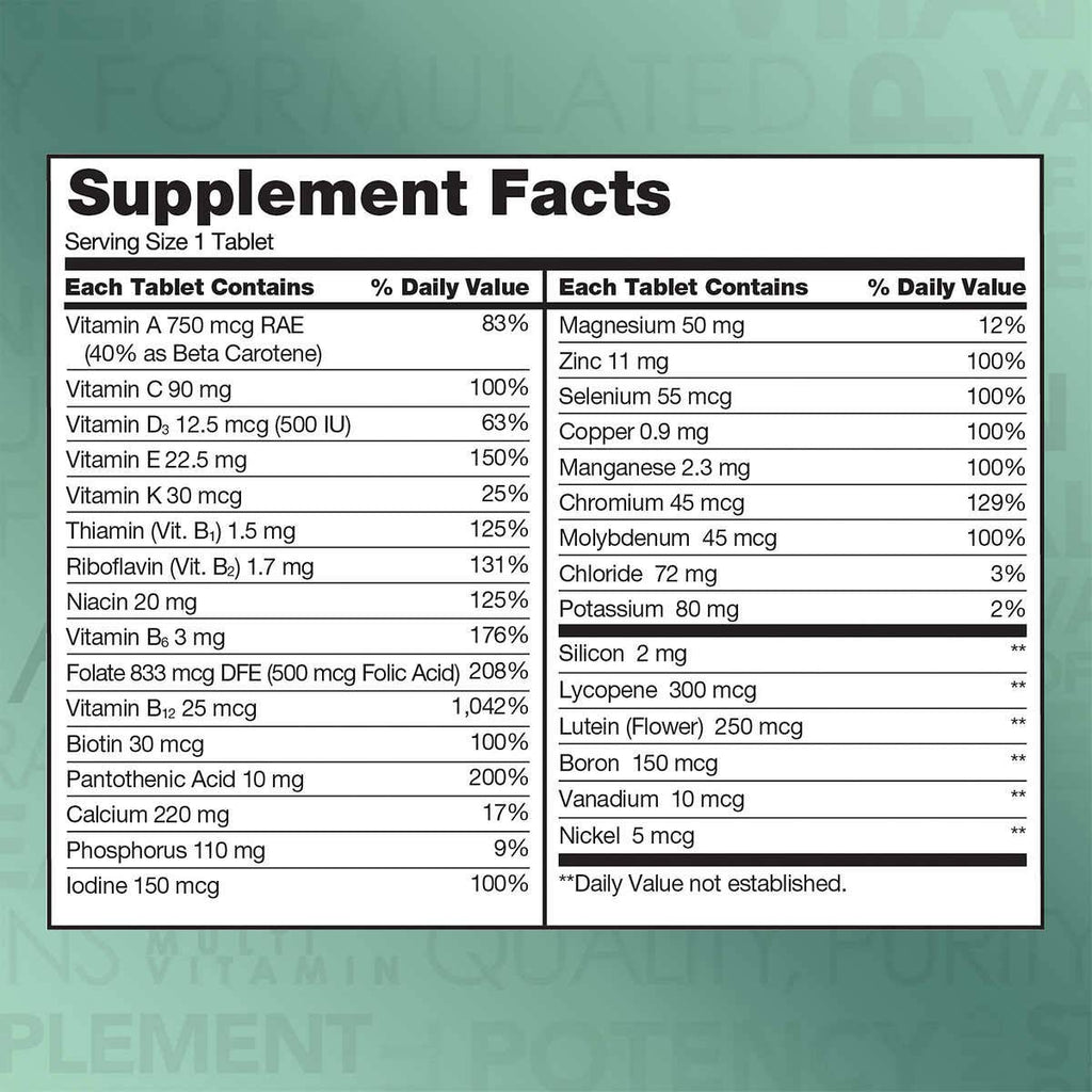 adult multivitamin for optimal health