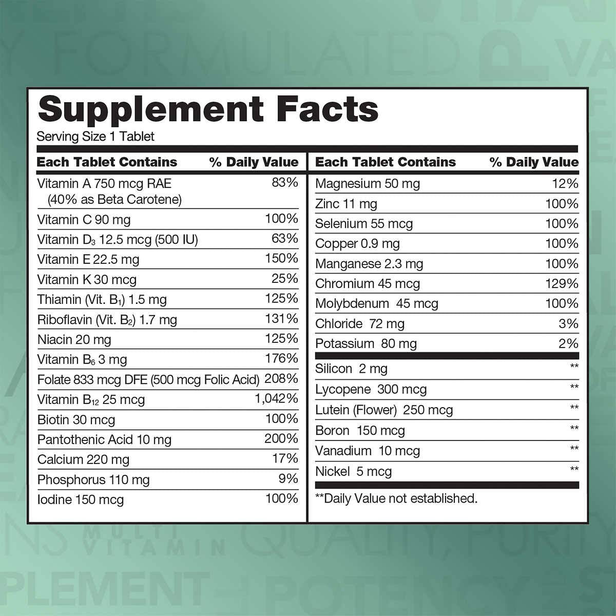 adult multivitamin for optimal health