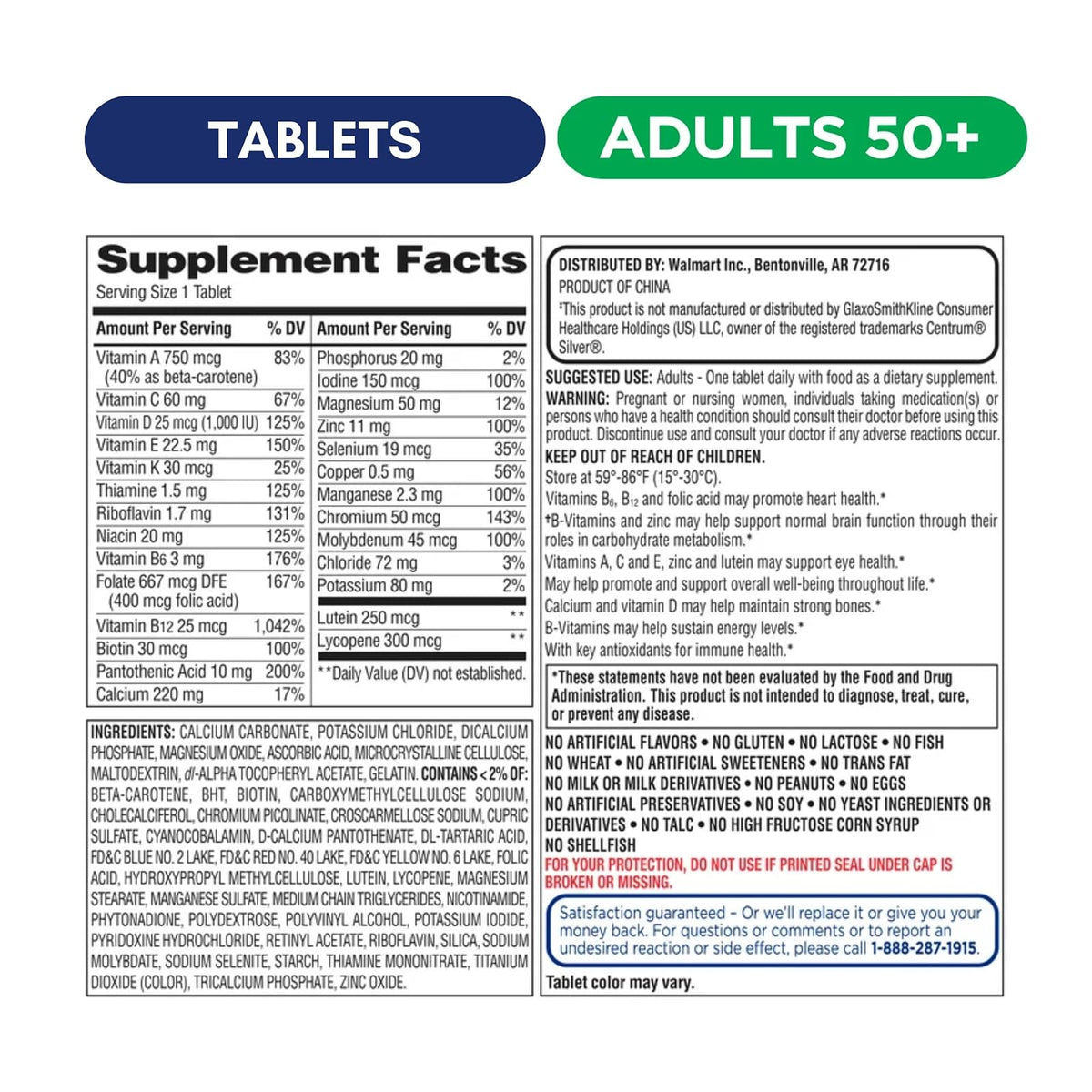 adult multivitamin with essential nutrients