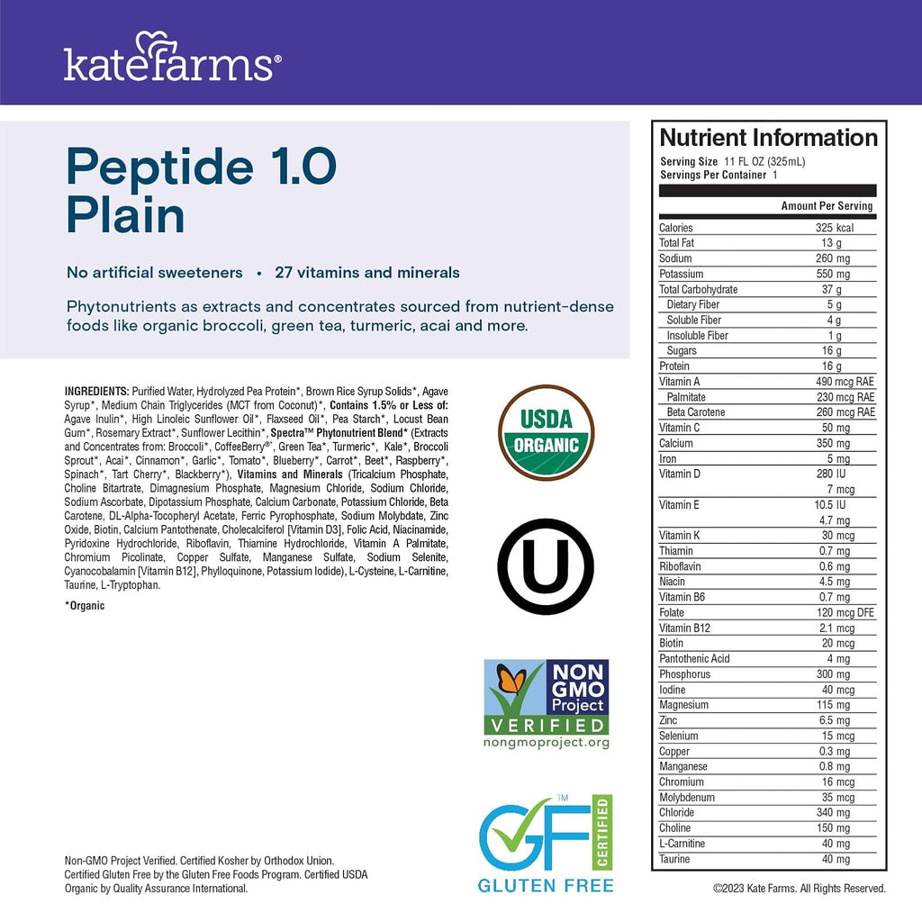 Adult peptide formula for digestive support