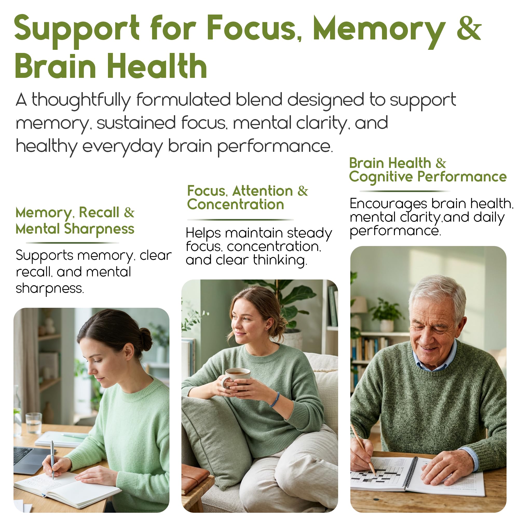 adult supplements for cognitive health