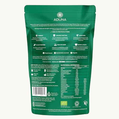 Aduna moringa powder for wellness