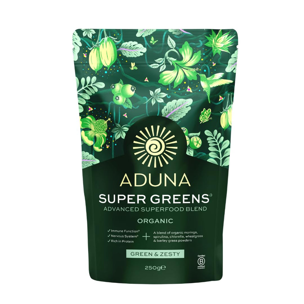 Aduna organic super greens blend nutrition