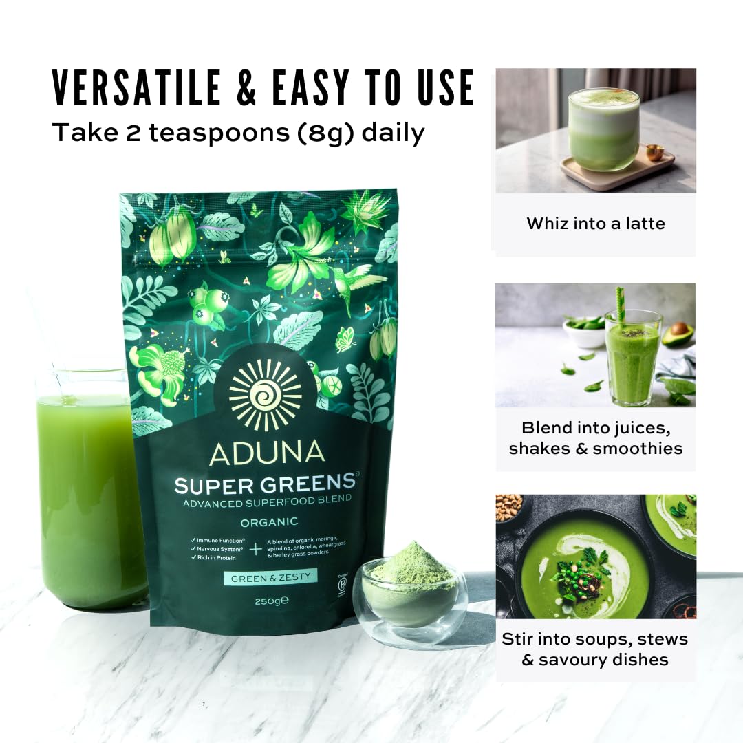 Aduna super greens blend health benefits