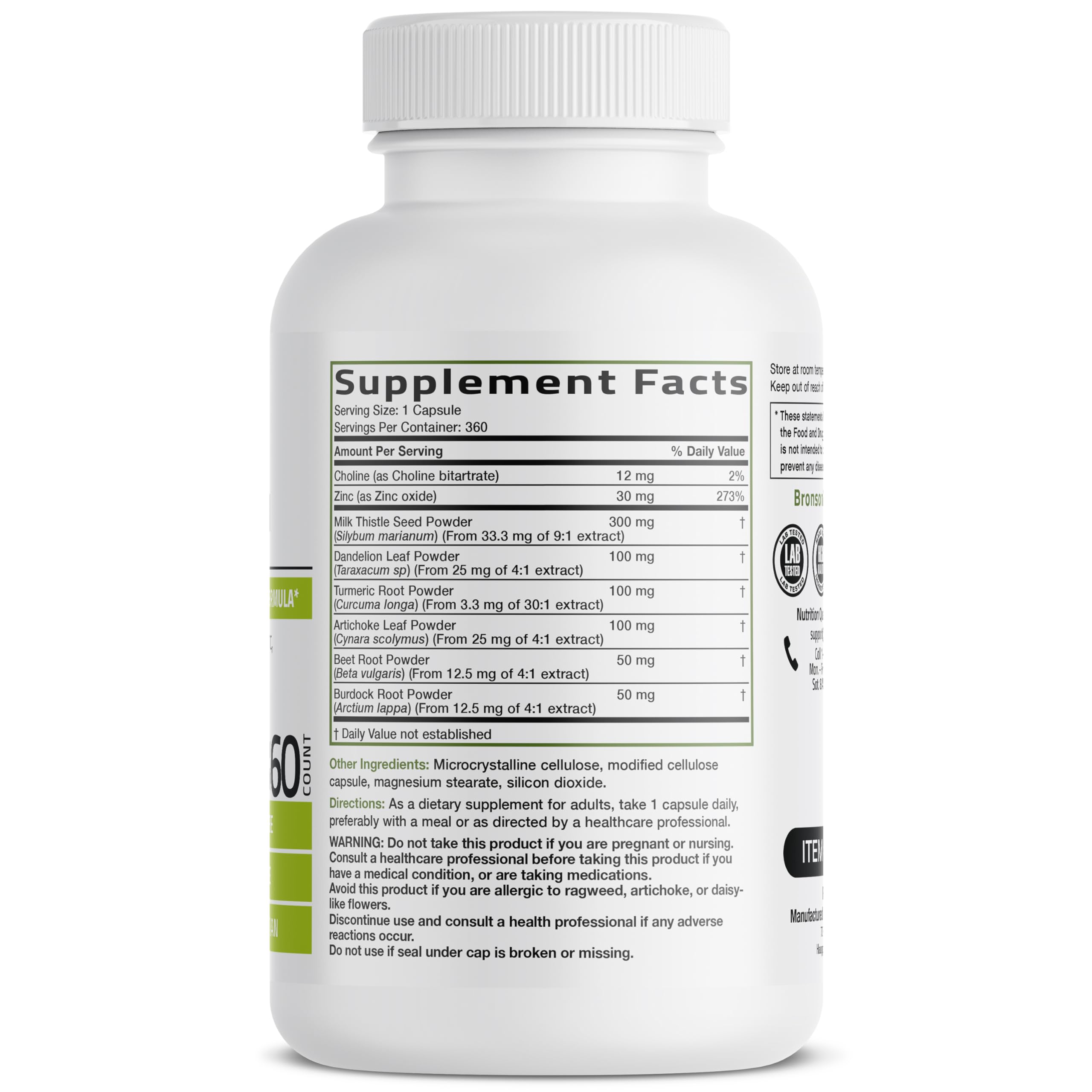 Advanced cleansing formula with dandelion extract