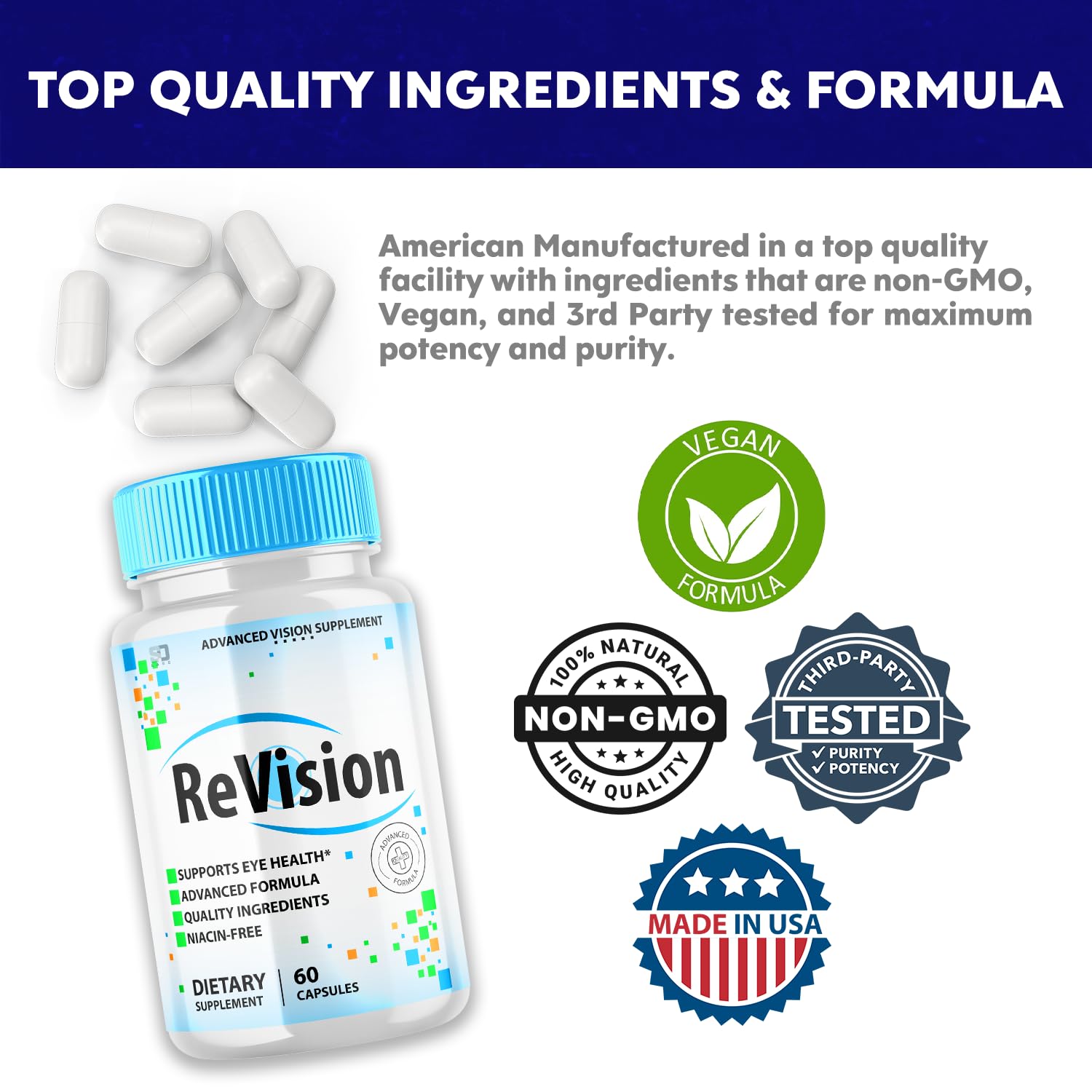 Advanced eye care with Revision supplements