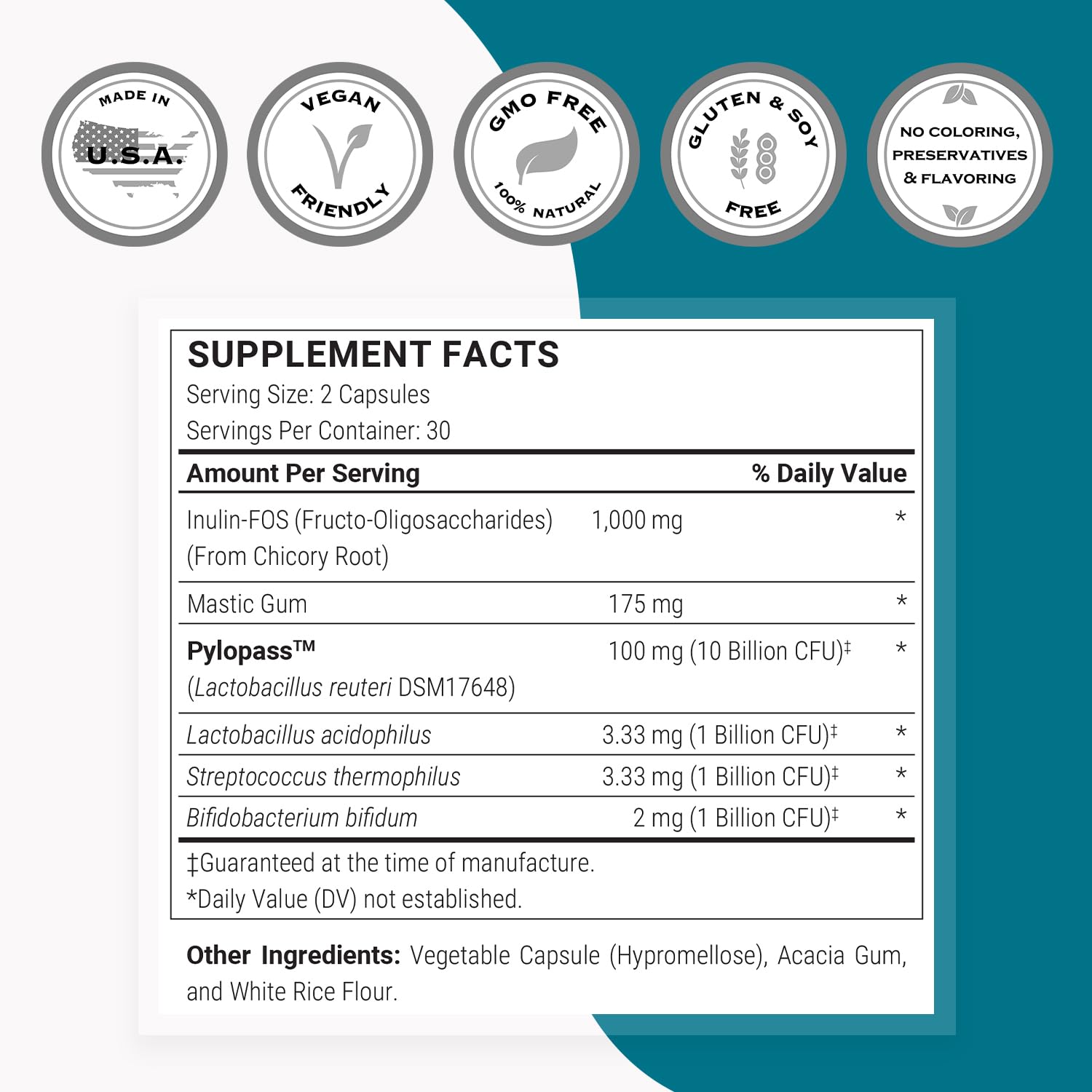 Advanced formula for H. Pylori support