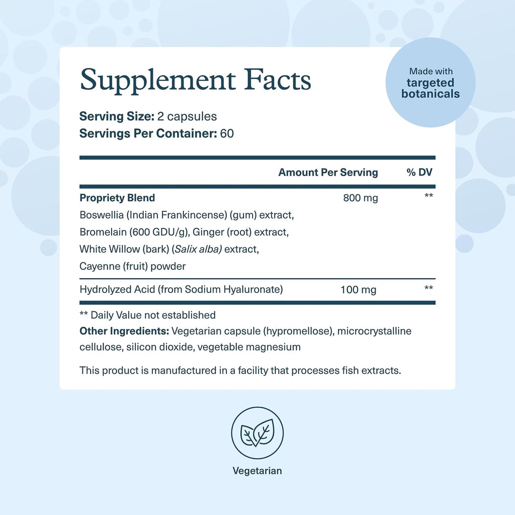 Advanced formula hyaluronic acid supplement