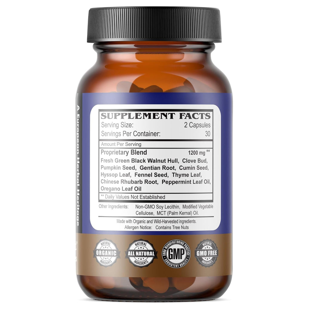 Advanced intestinal support detox capsules