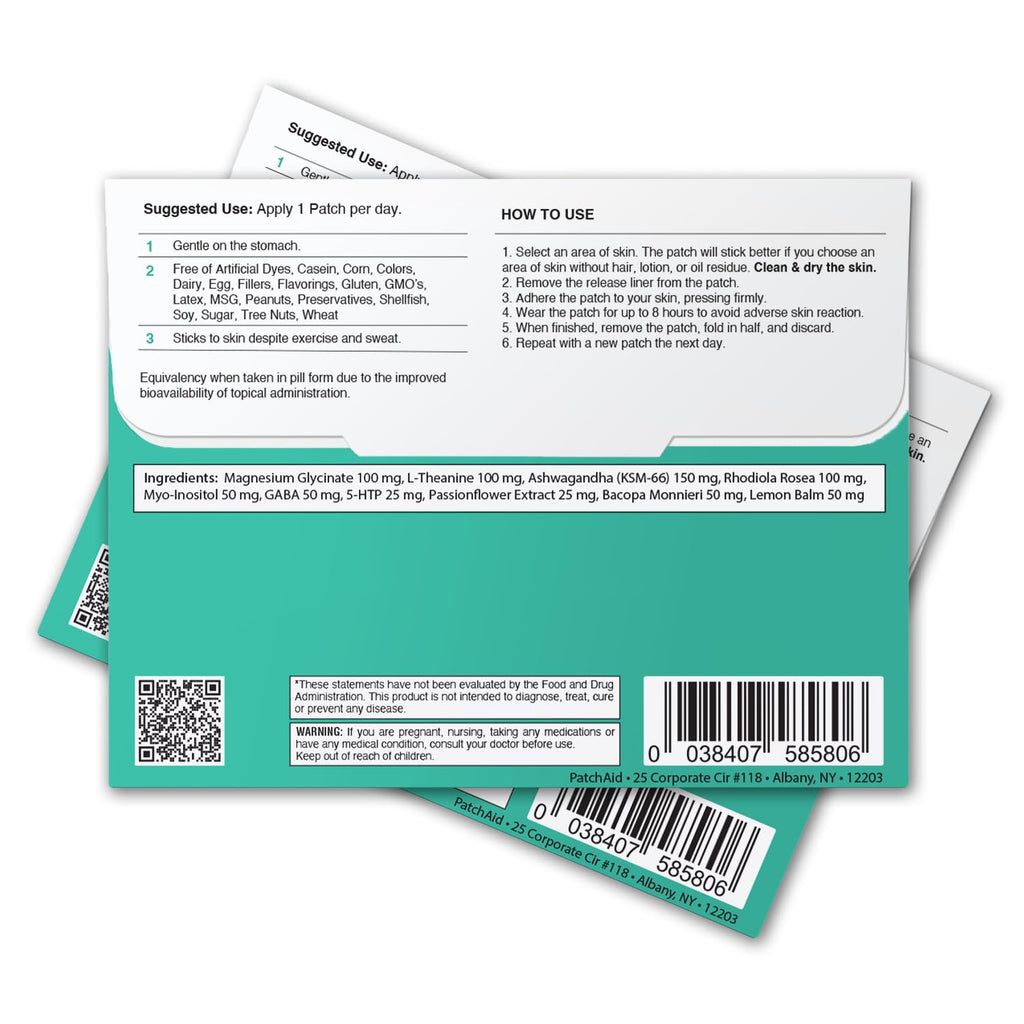 Advanced magnesium patches for better sleep