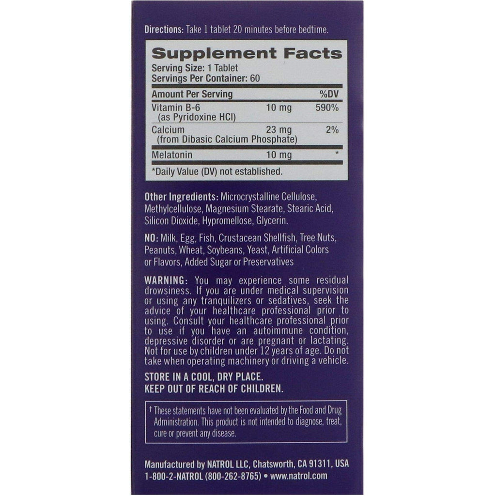 advanced melatonin tablets for restful sleep