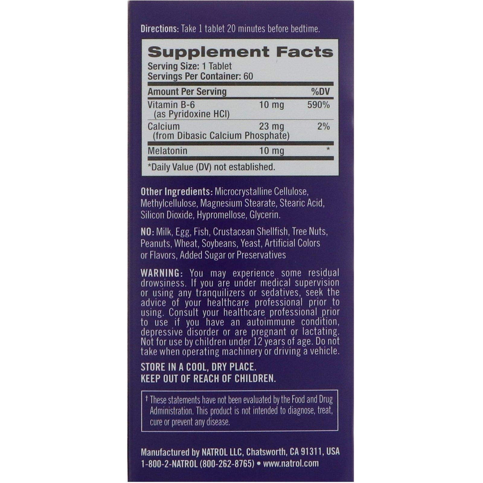 advanced melatonin tablets for restful sleep